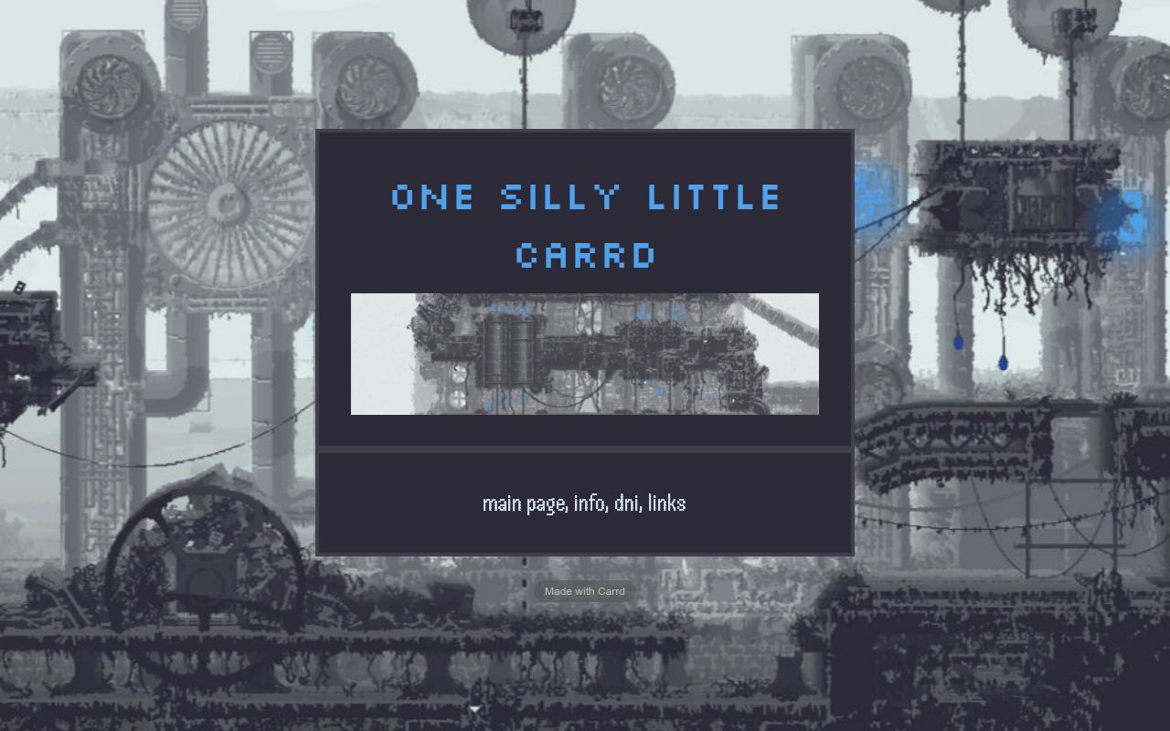 one silly little carrd